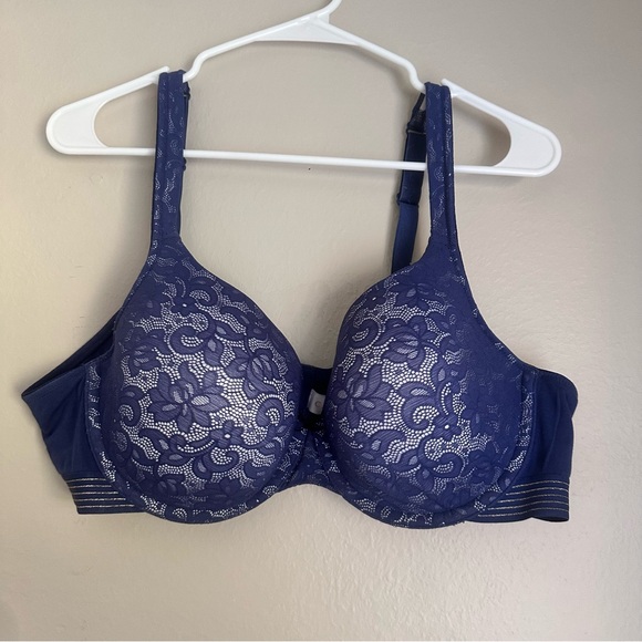 Cacique | Intimates & Sleepwear | Cacique Navy Lace Bra 42c | Poshmark